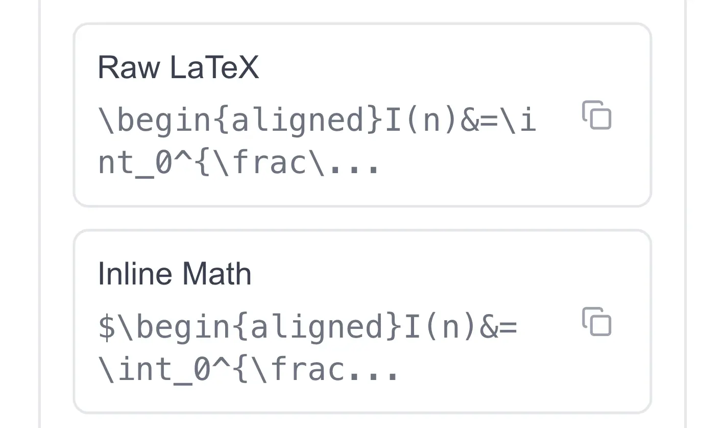 Free Online Image to LaTeX Converter & Equation to LaTeX